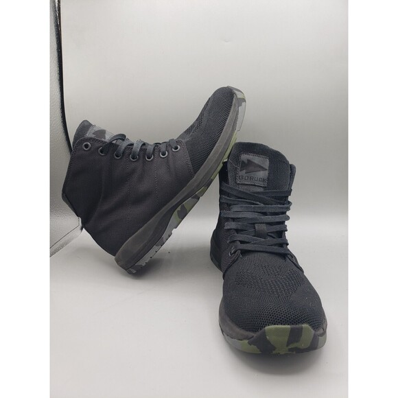 Goruck | Shoes | Goruck Ballistic Trainers Mid Black Canvas Camo Soles ...